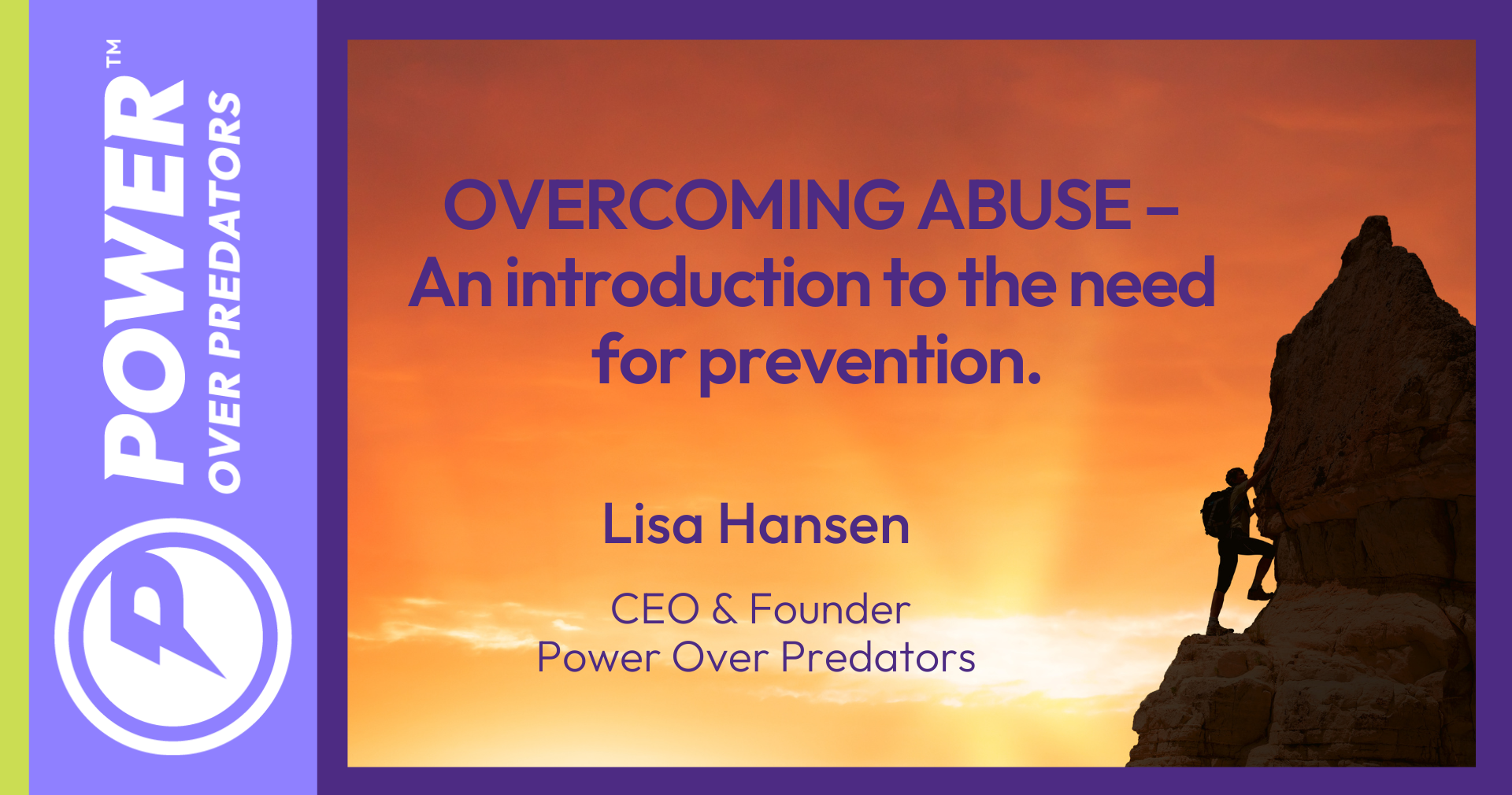 Overcoming Abuse - An introduction to the need for prevention - Power ...